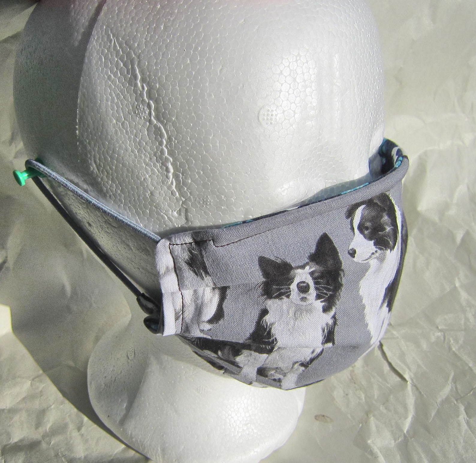 Reusable Face Mask BORDER COLLIE Dog Breed Face Mask | Etsy