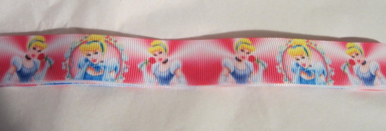 Ribbon Disney Princess CINDERELLA Grosgrain Ribbon 3 yards | Etsy