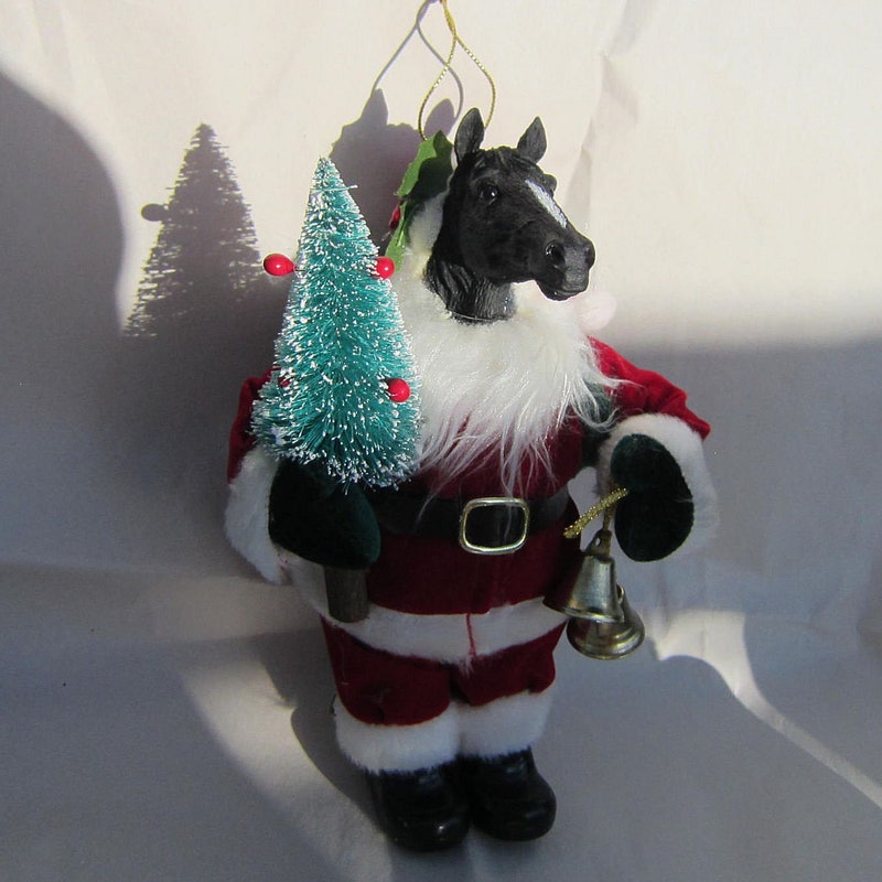 Figurine Horse Santa - Etsy