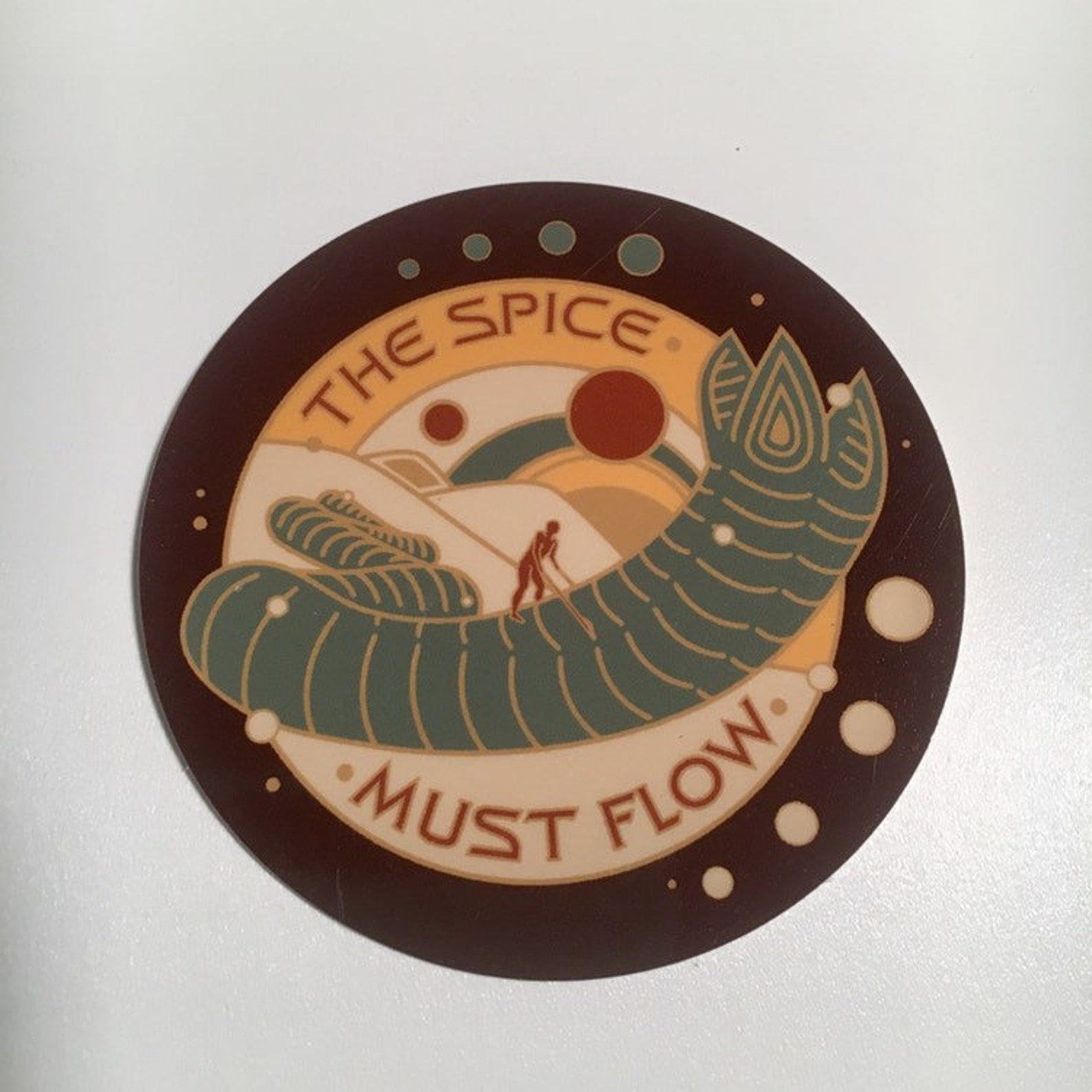 Dune the Spice Must Flow Sticker With Gloss Laminate 3. - Etsy