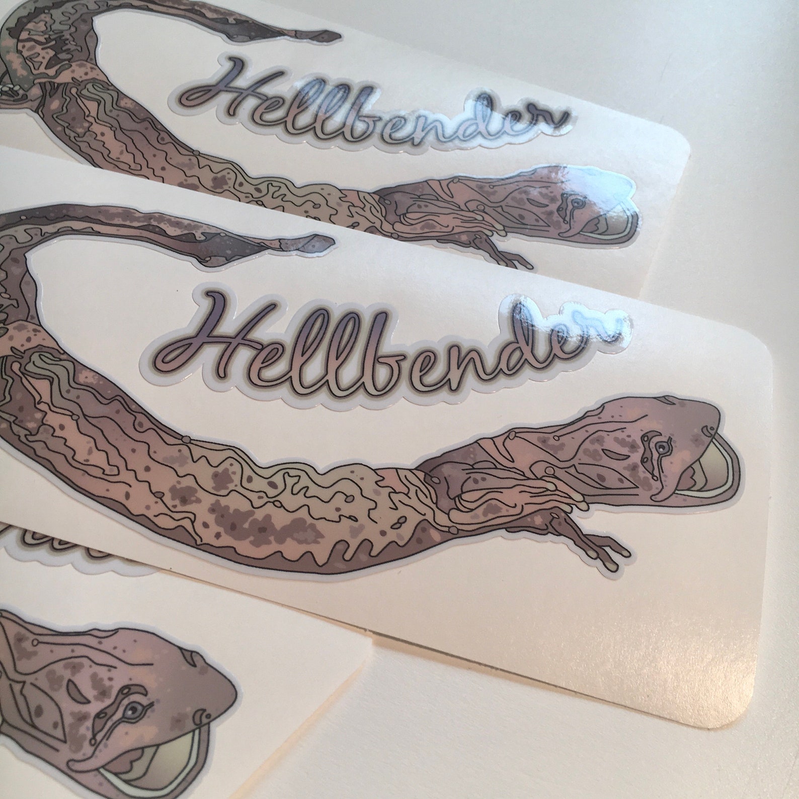 Hellbender Salamander Vinyl Sticker With Gloss Laminate 7.5 | Etsy