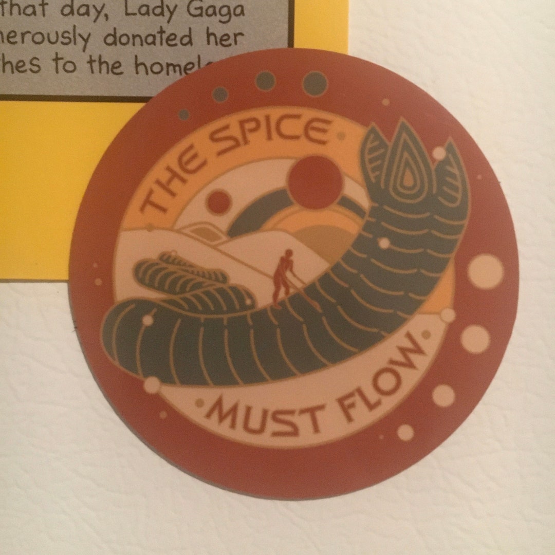 Dune, the Spice Must Flow Magnet With Gloss Laminate, the Spice Must ...