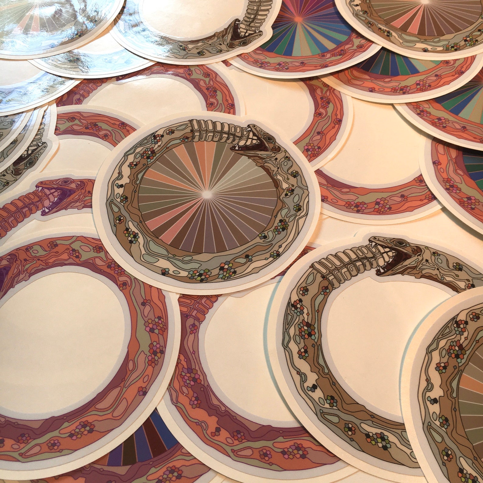 Ouroboros Snake Vinyl Sticker With Gloss Laminate 5. - Etsy