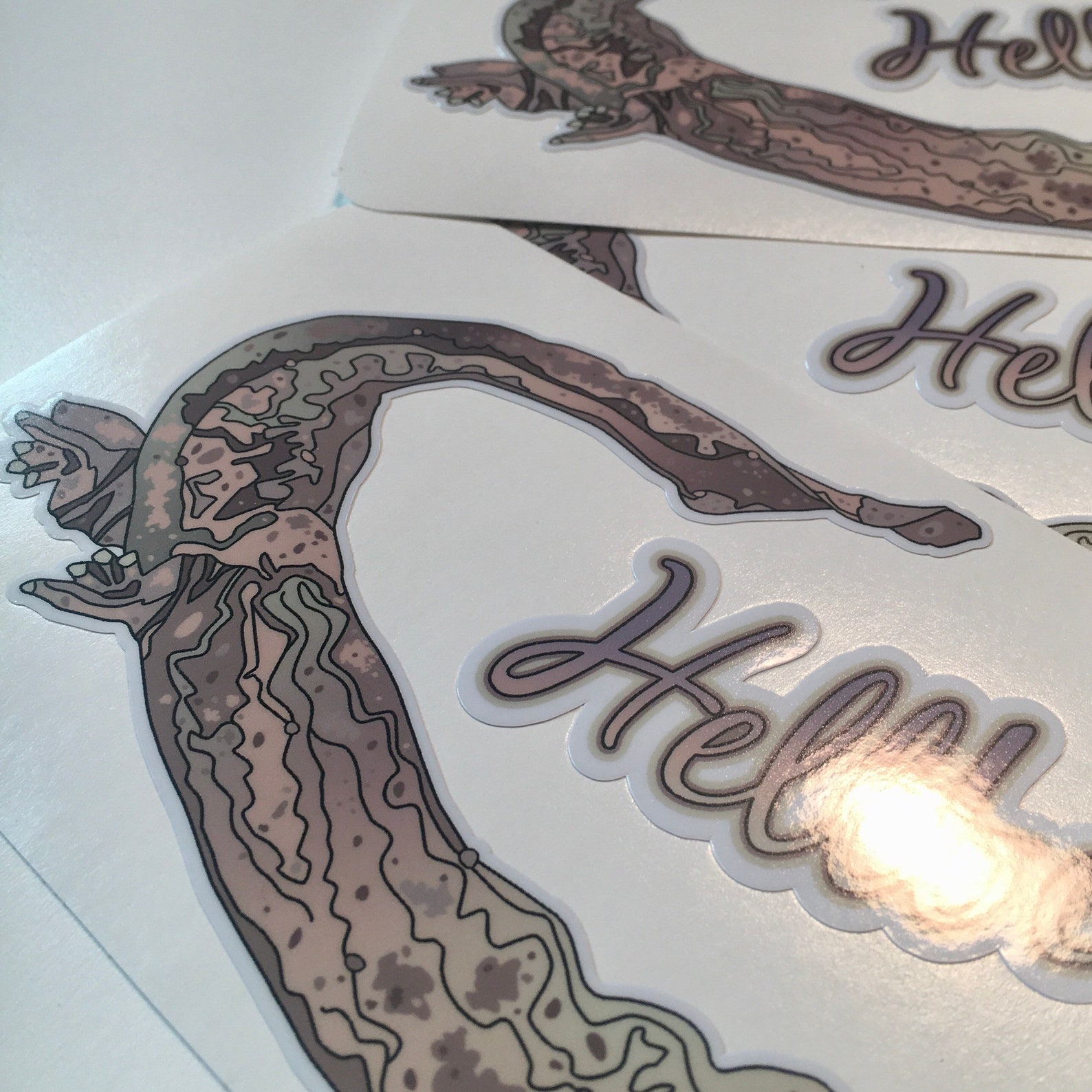Hellbender Salamander Vinyl Sticker With Gloss Laminate 7.5 | Etsy