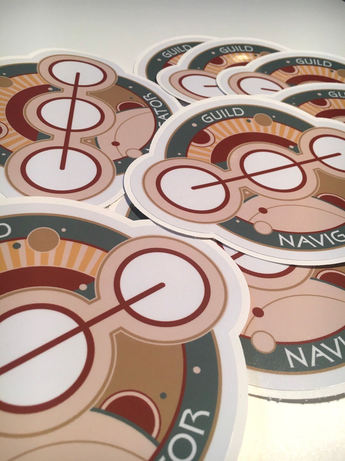 Guild Navigator Dune big sticker with gloss laminate 6.6 | Etsy