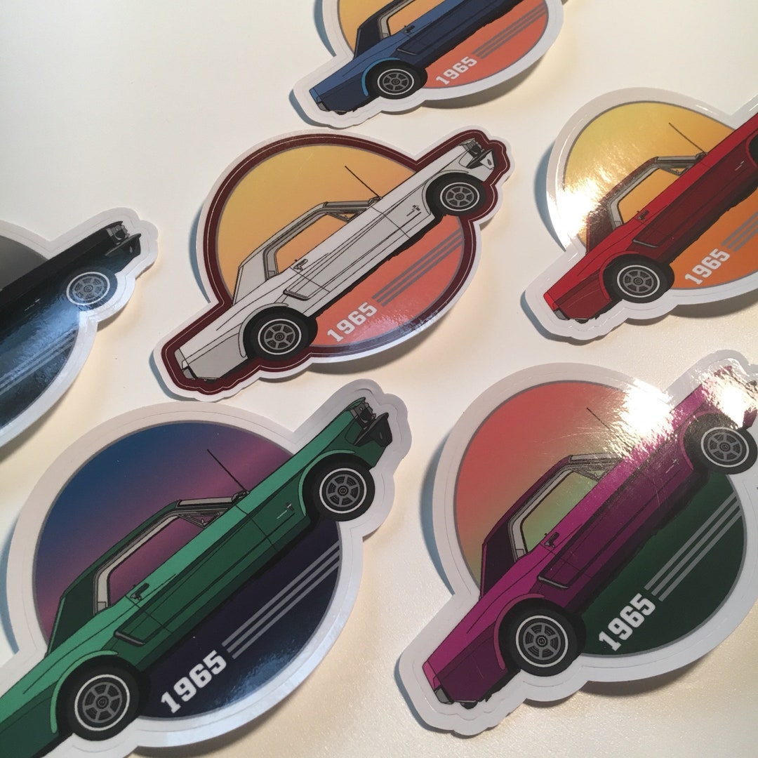 65 Ford Mustang Sticker With Gloss Laminate. Inside or Outside Use. - Etsy