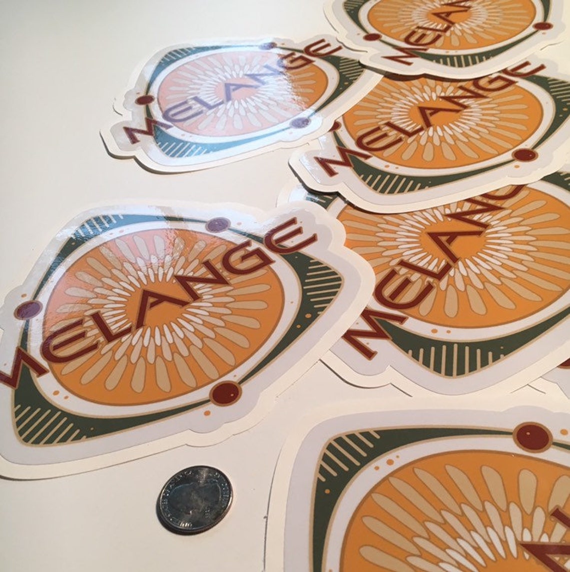 Dune Melange Big Sticker With Gloss Laminate for Inside or - Etsy