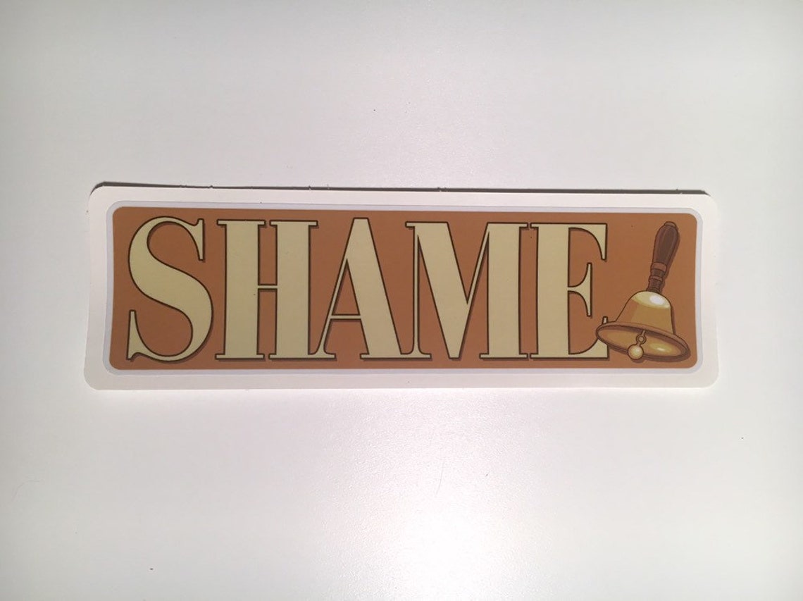 Shame Sticker With Gloss Laminate Game of Thrones Bell. | Etsy