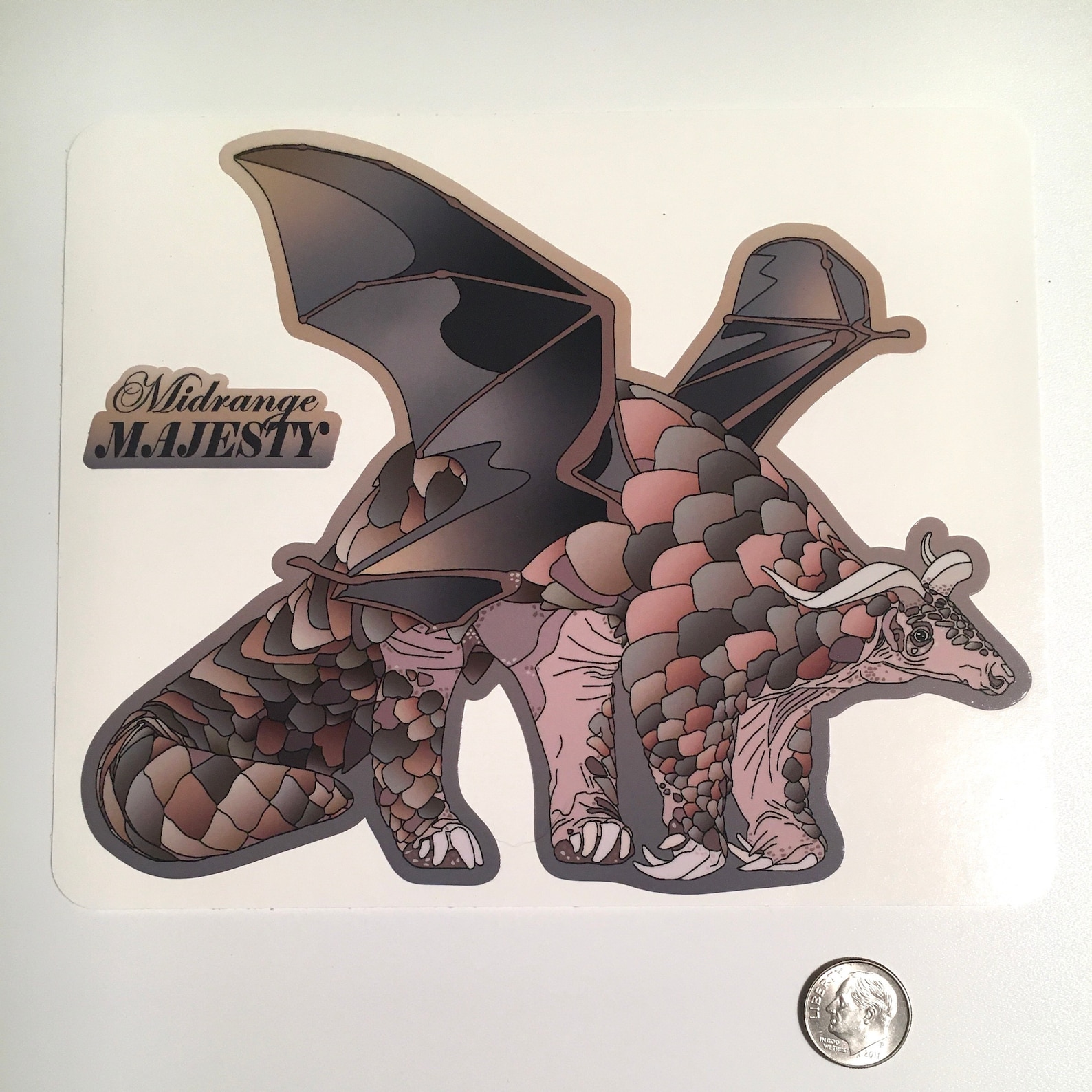 Pangolin Sticker With Gloss Laminate for Inside or Outside - Etsy