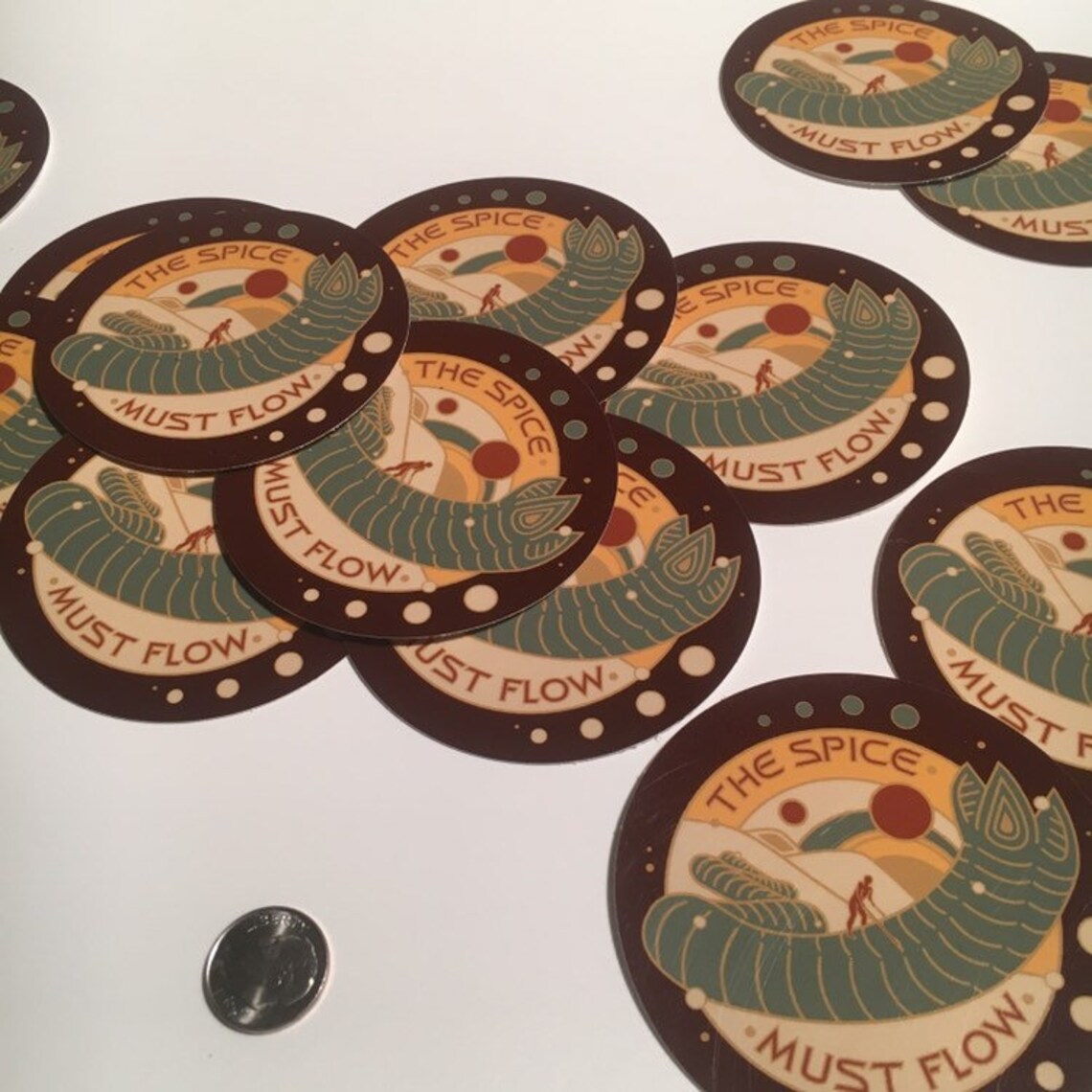 Dune the Spice Must Flow Sticker With Gloss Laminate 3. - Etsy