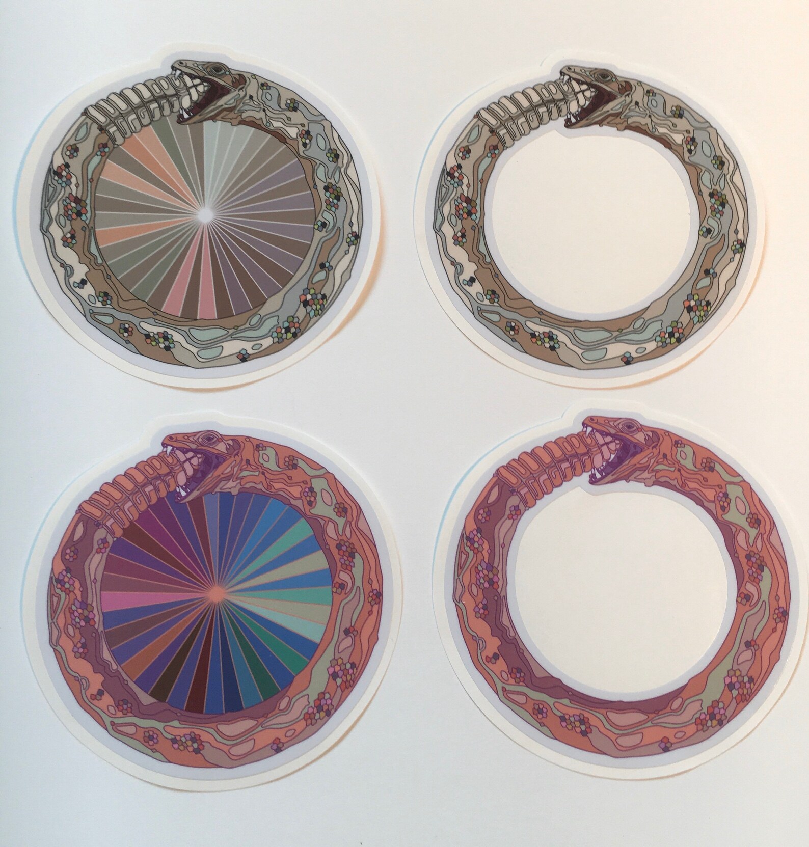 Ouroboros Snake Vinyl Sticker With Gloss Laminate 5". Inside or Outside ...