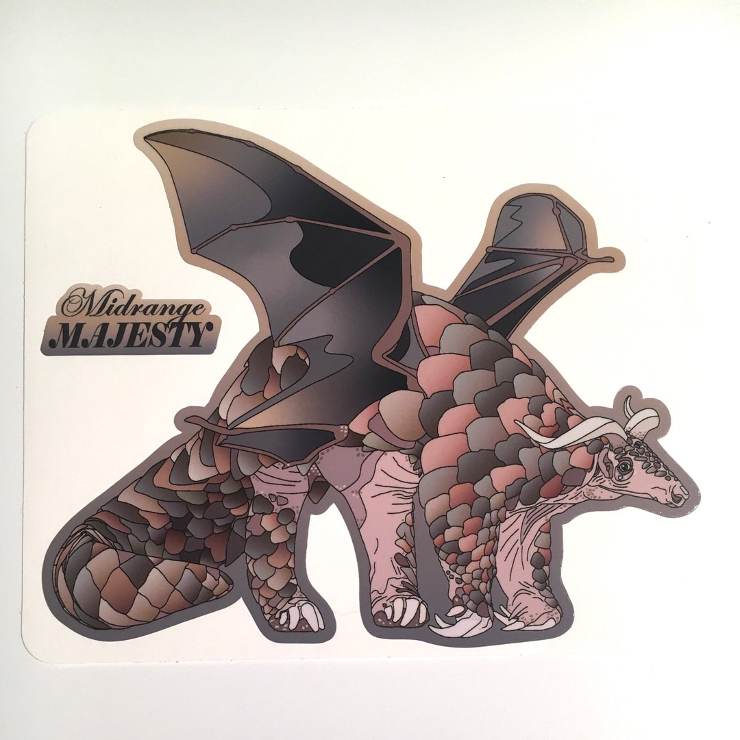 Pangolin Sticker With Gloss Laminate for Inside or Outside Use ...