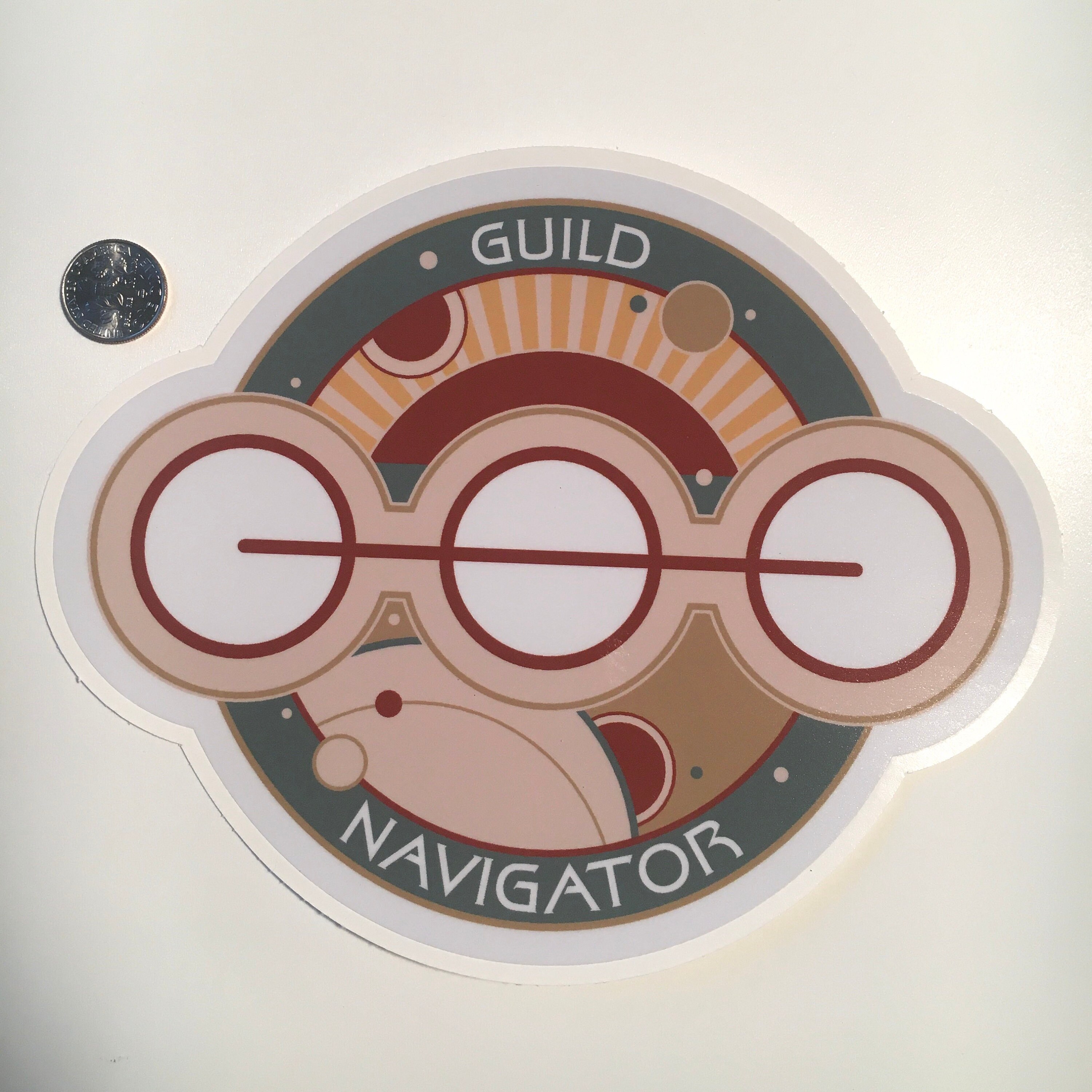 Guild Navigator Dune big sticker with gloss laminate 6.6 | Etsy