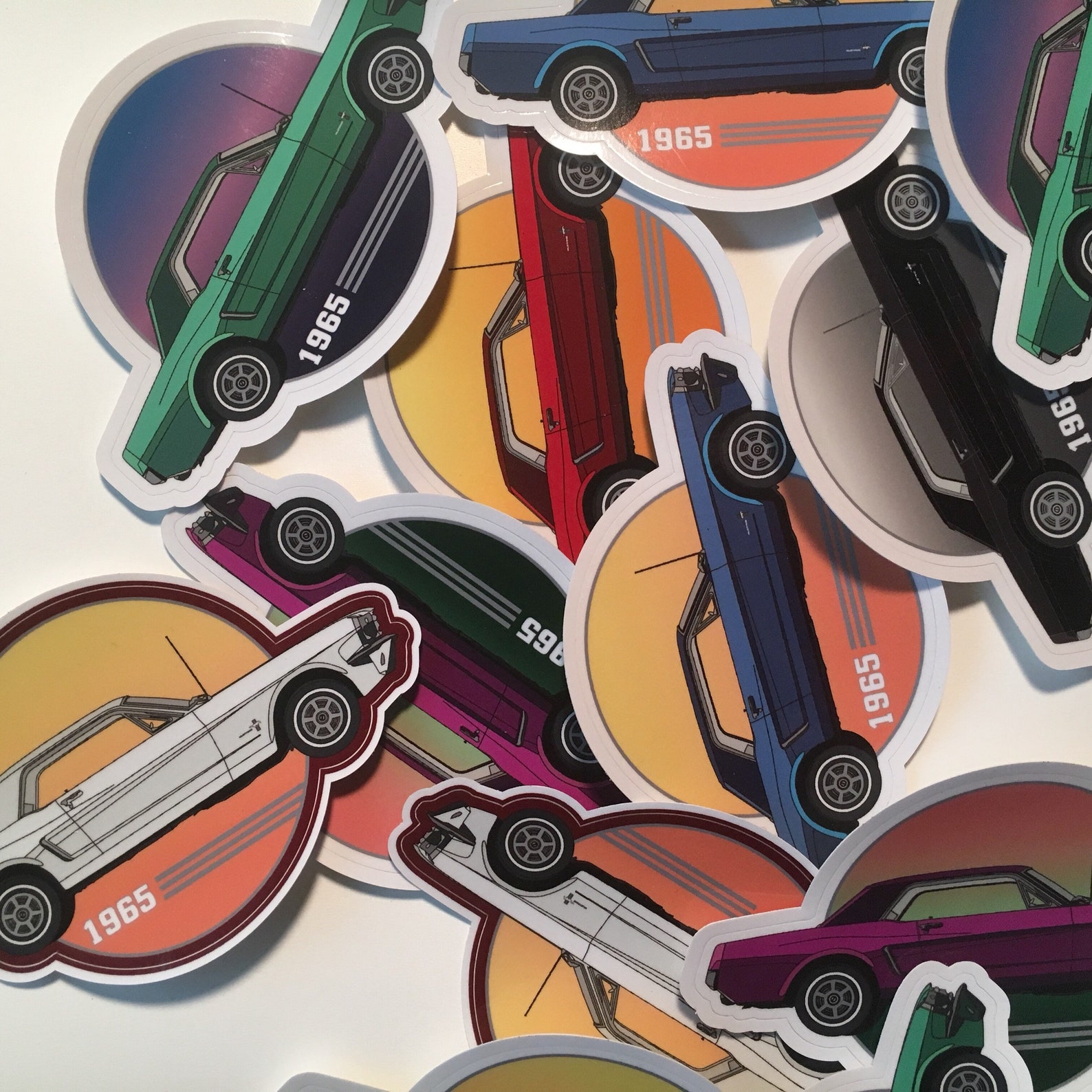 65 Ford Mustang Sticker With Gloss Laminate. Inside or Outside - Etsy