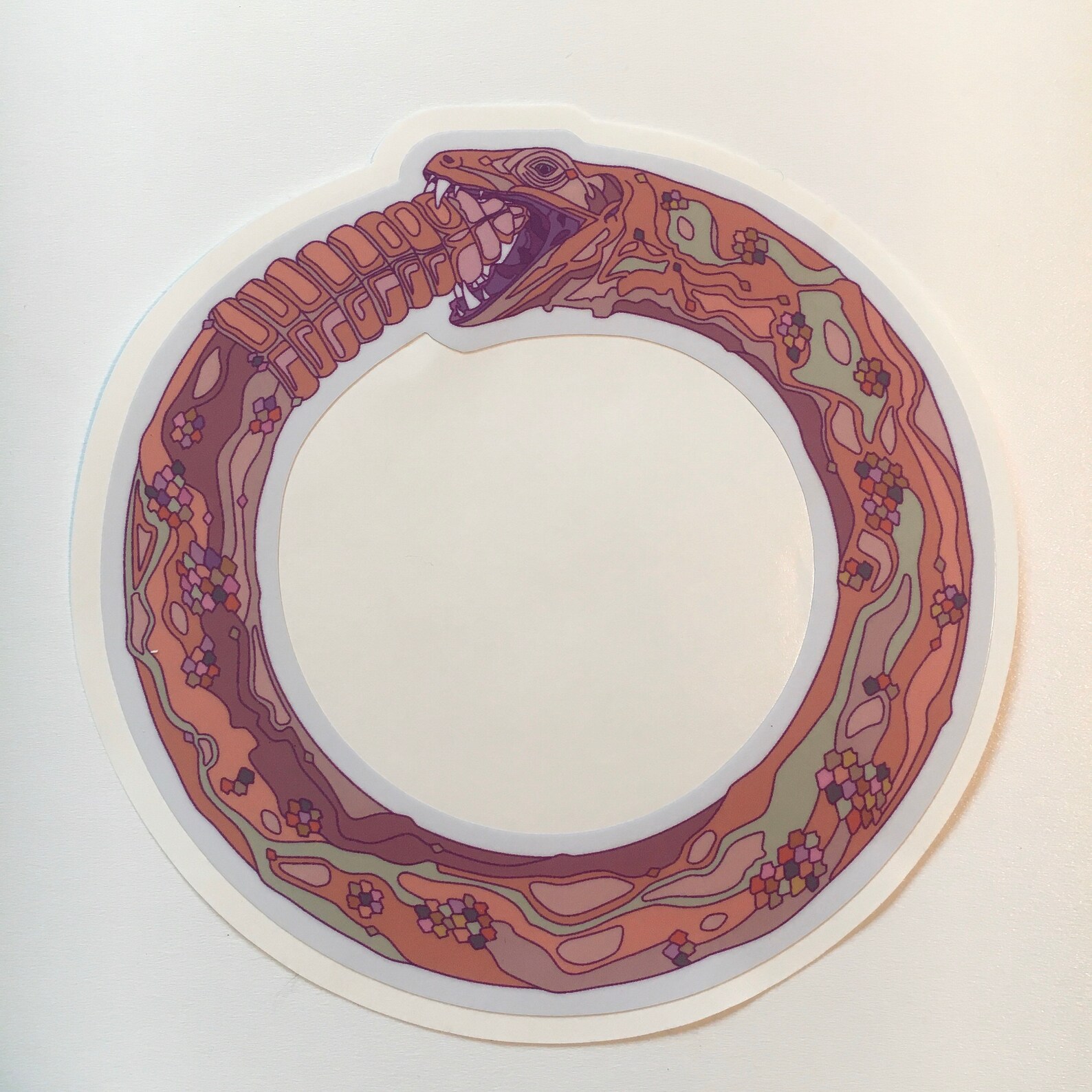 Ouroboros Snake Vinyl Sticker With Gloss Laminate 5. - Etsy