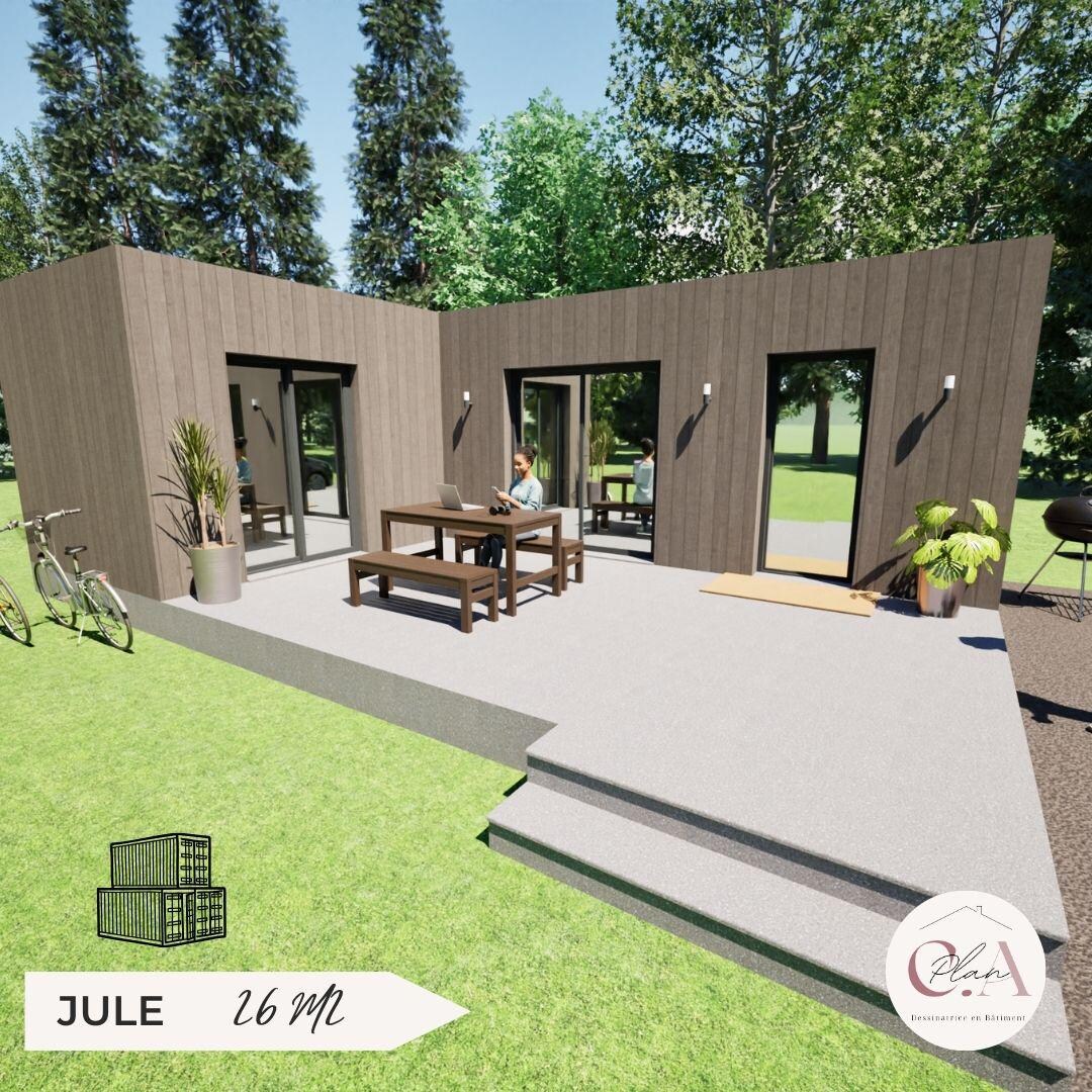 Plan maison conteneur / studio en container / plan auto construction ...