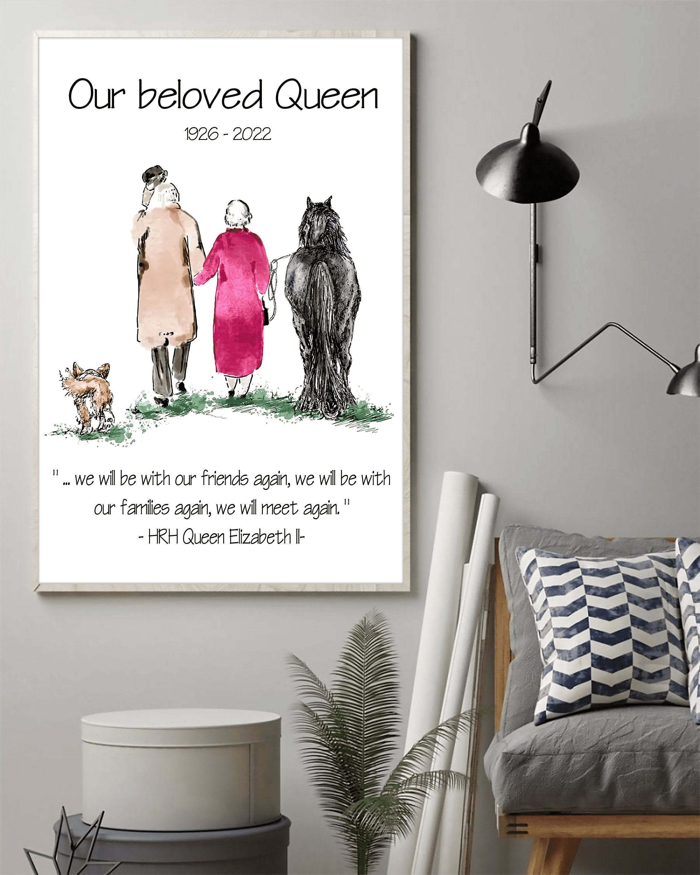 Our Beloved Queen Poster, Queen Elizabeth II Poster, Queen Elizabeth ...