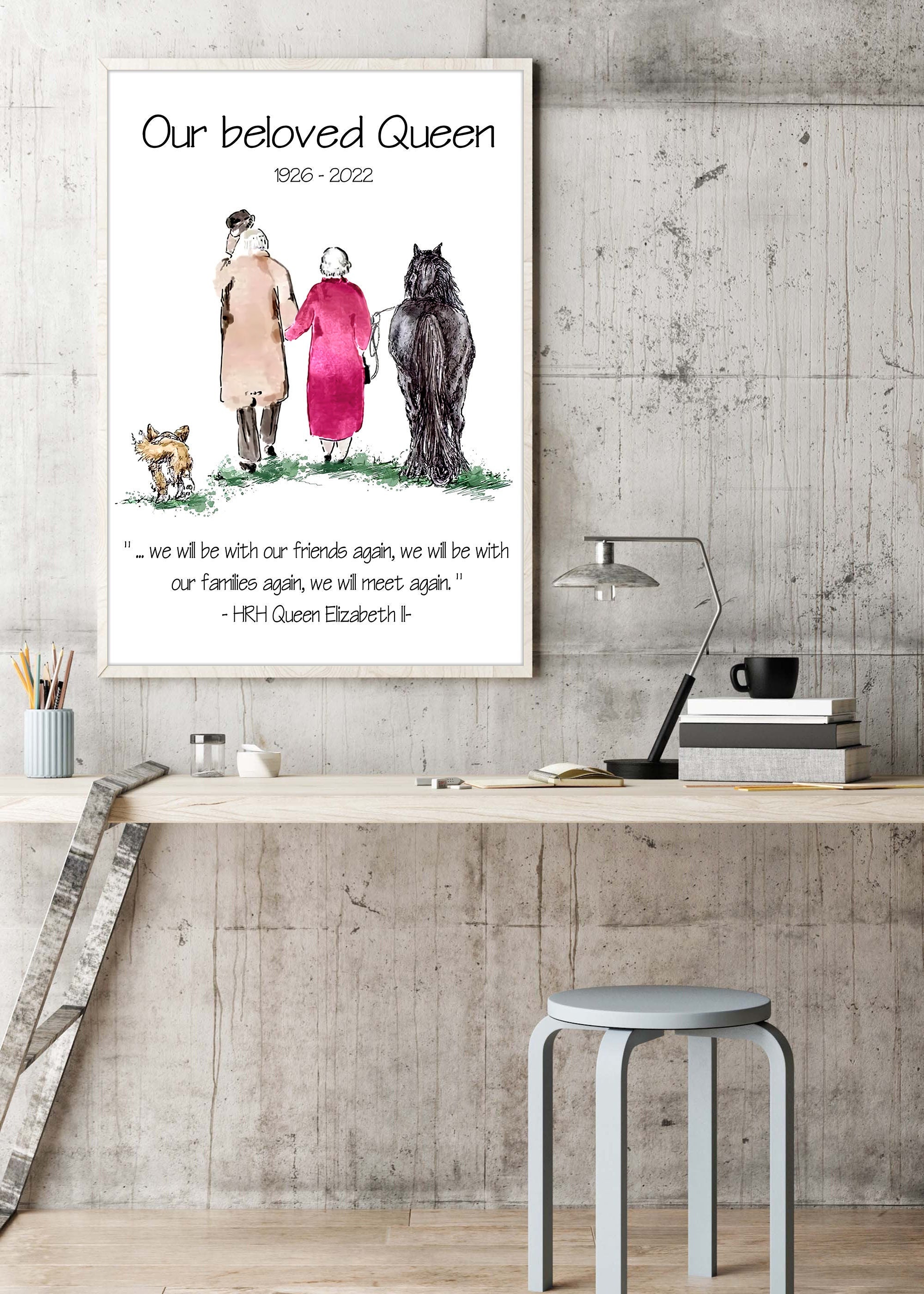 Our Beloved Queen Poster, Queen Elizabeth II Poster, Queen Elizabeth ...