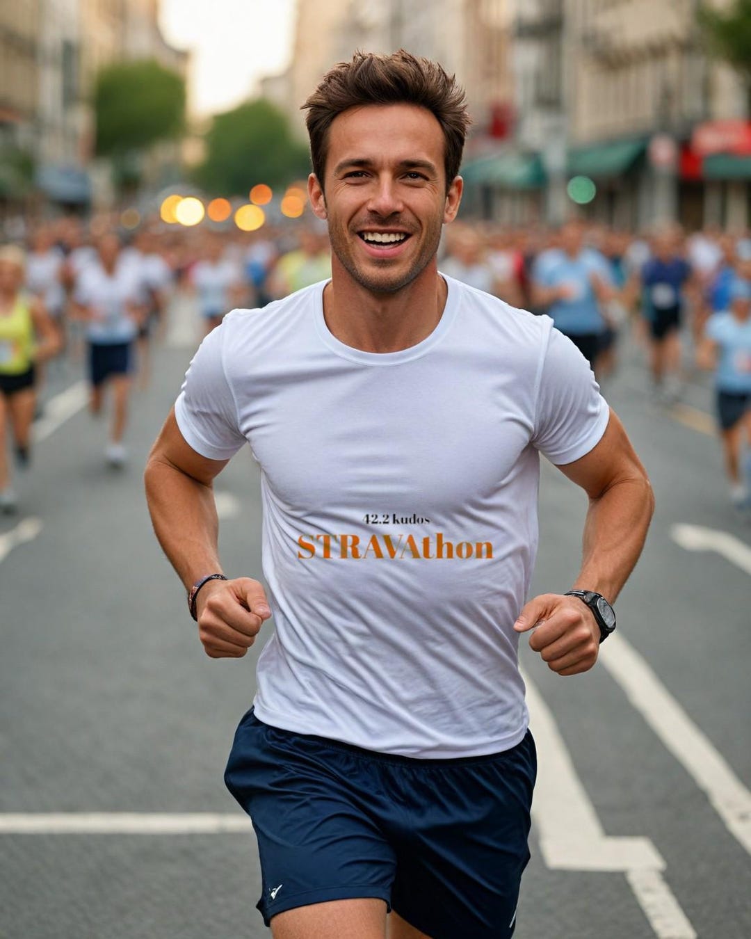 Stravathon 42.2 Kudos Shirt, Funny Marathon Running Tee, Cool Runner ...