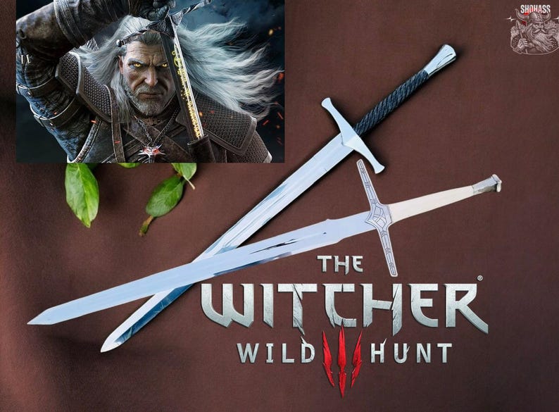 Geralt of Rivia Sword Arondight's Sword Witcher 3 Wild Hunt Sword Sword ...
