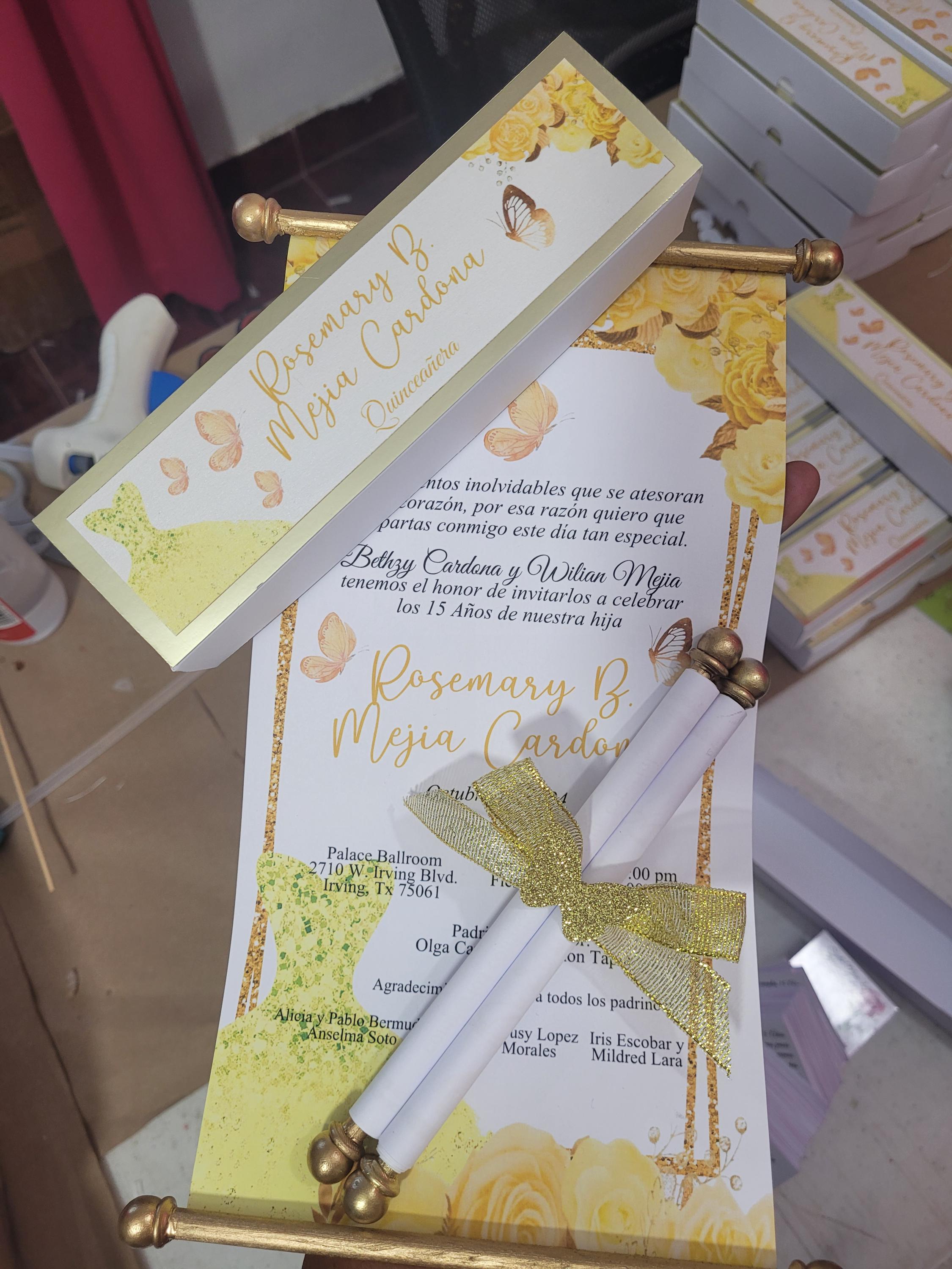 Invitacion De Pergamino - Etsy