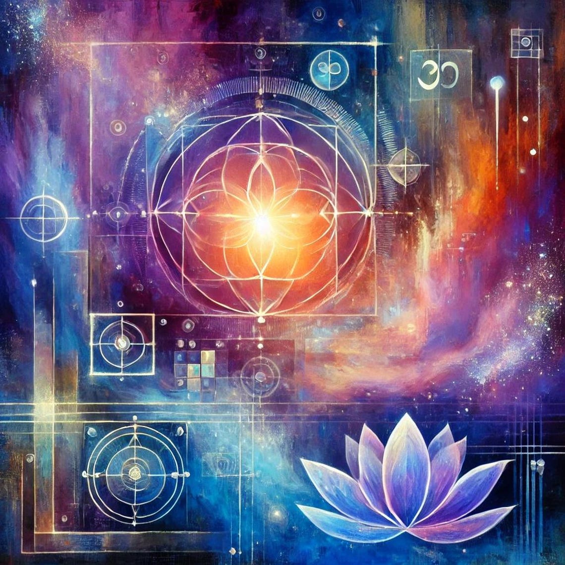 Sacred Flower of Life - Spiritual Geometry Art for Meditation and ...