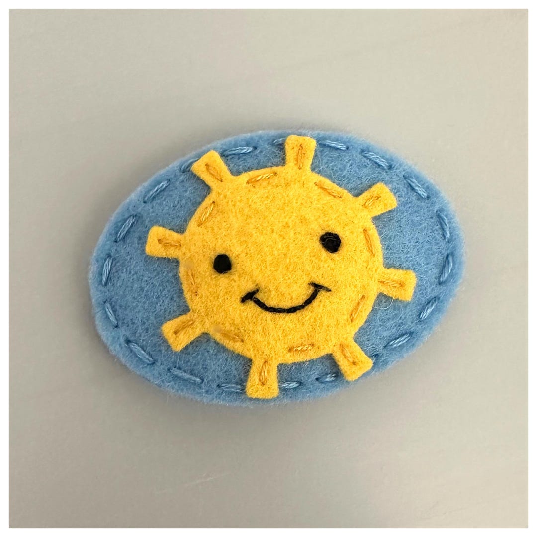 Wool Felt Hair Clip, NO SLIP CLIP, No Slip Grip, Sun Drop Clips, School ...