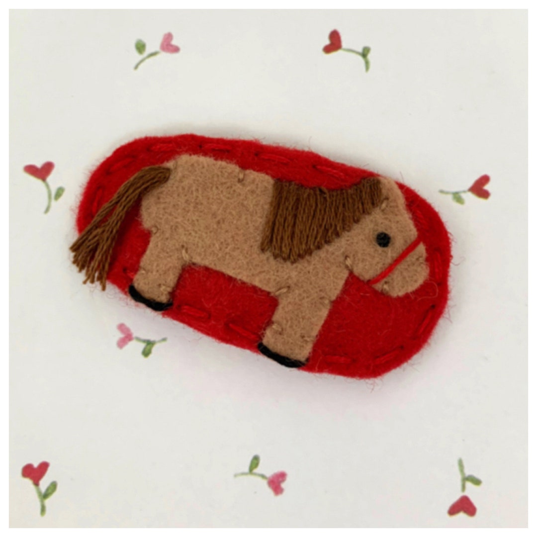 Felt Hair Clip, NO SLIP CLIP, as Seen in Southern Living Magazine, Hair ...