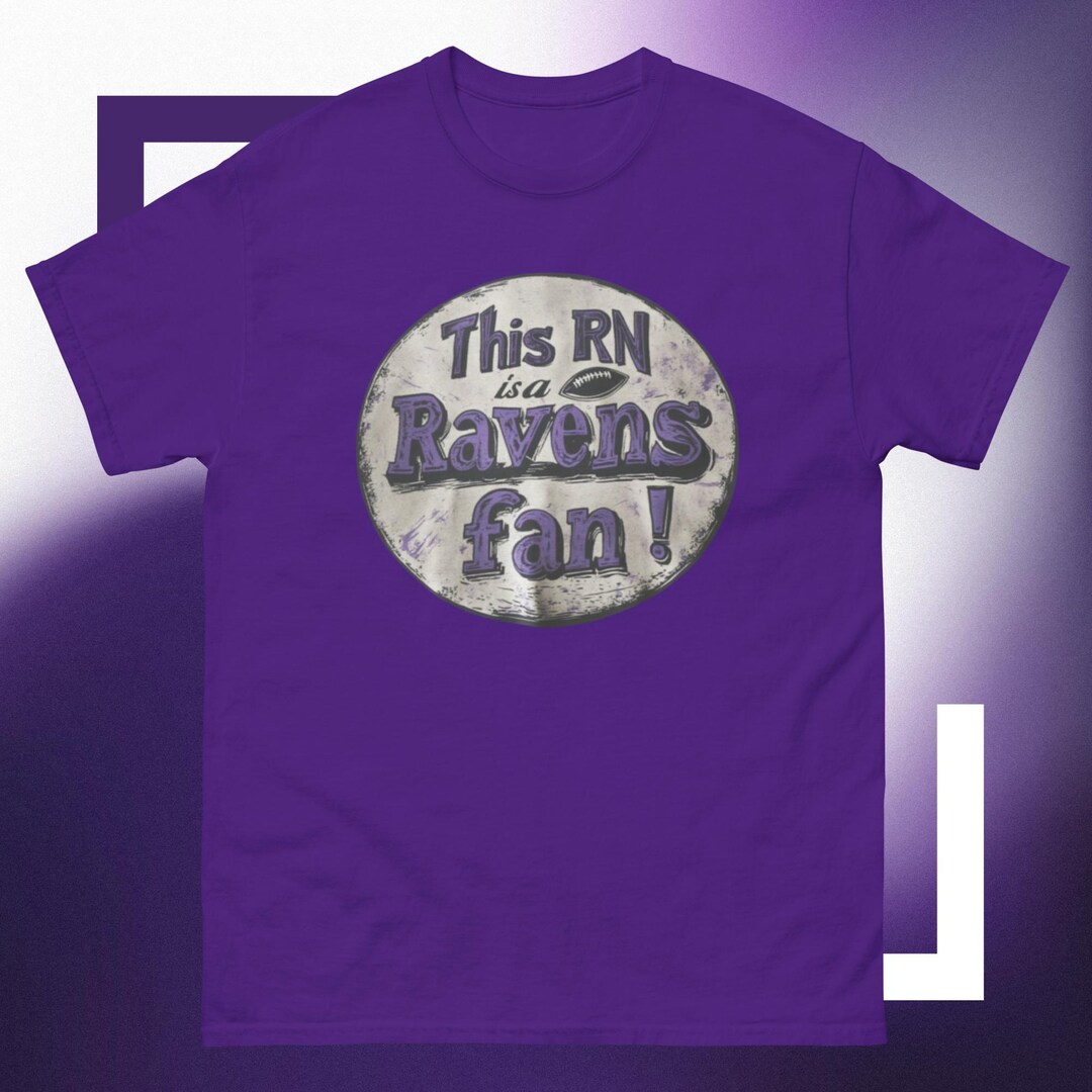 Unisex RN, Nurse, Football, Baltimore Ravens Fan T-shirt - Etsy