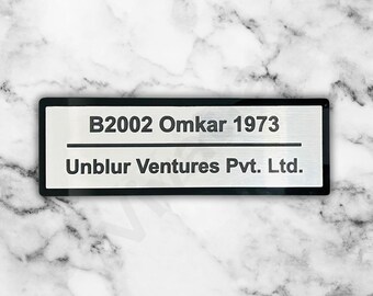 Elegant Acrylic Personalized Name Plate With 3D Letters Custom Door ...