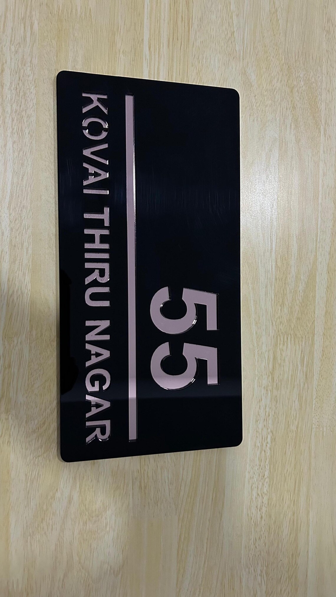 Elegant Acrylic Personalized Name Plate With 3D Letters Custom Door ...