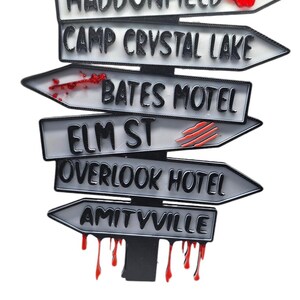 Handmade Horror Direction Sign: Halloween Decor. - Etsy UK