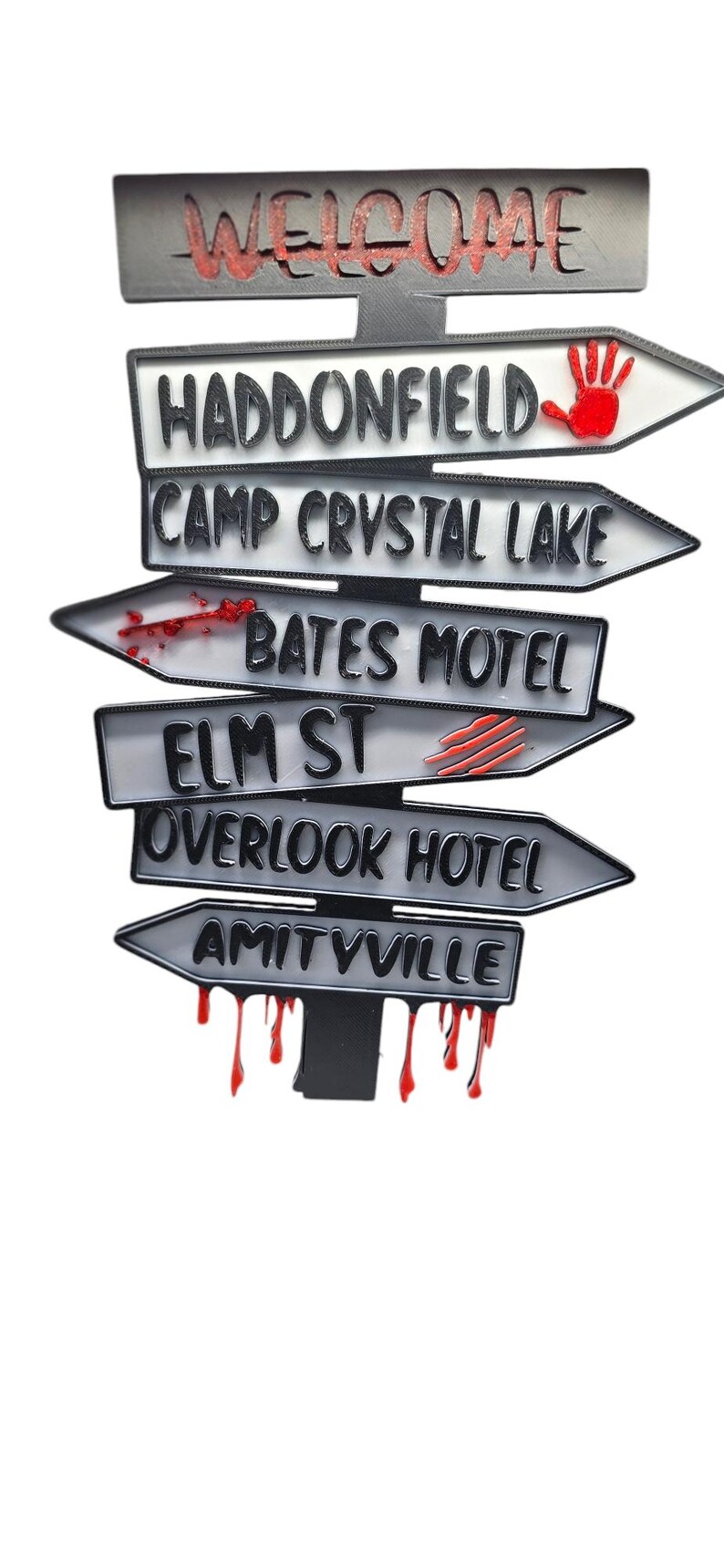 Handmade Horror Direction Sign: Halloween Decor. - Etsy UK
