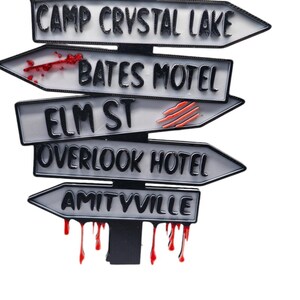 Handmade Horror Direction Sign: Halloween Decor. - Etsy UK