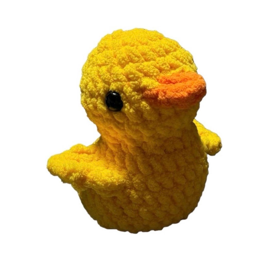 Crochet Duck Amigurumi Plushy. Cute Stuffed Animal Duck Stuffy 100% ...