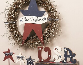 Patriotic letters | Etsy