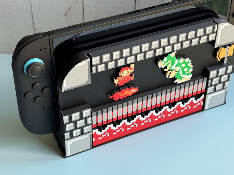 Super Mario Bros. Switch 2 Dock Cover: Retro Gaming Decor - Etsy