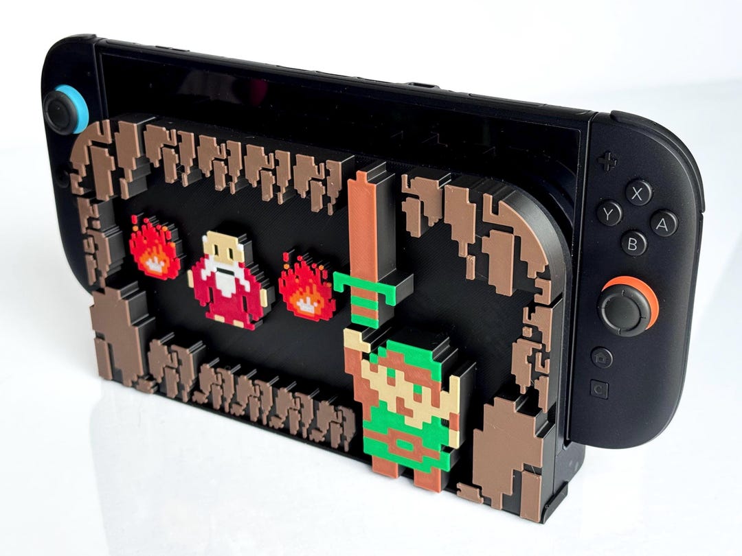 Legend of Zelda Wood Sword Switch 2 Dock Cover: Retro Gaming Decor - Etsy