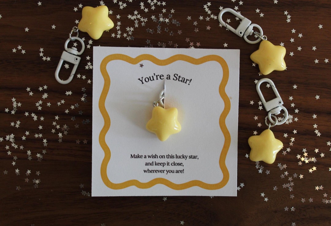 You're a Star Key Ring Gift Card - Etsy