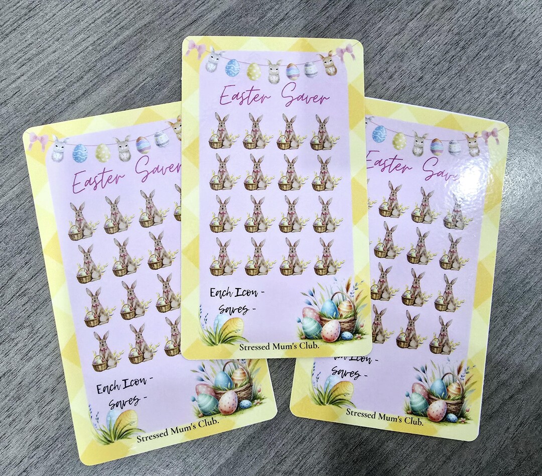 Easter Saver, Savings Tracker - Etsy UK