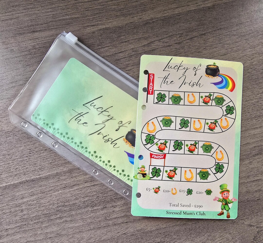Lucky of Irish Savings Game, Cover & Wallet - Etsy UK