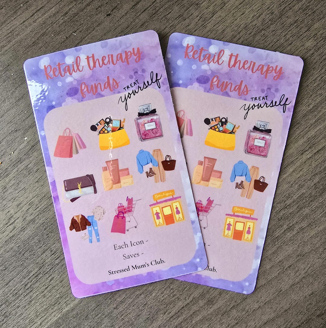 Retail Therapy Funds Savings Tracker - Etsy