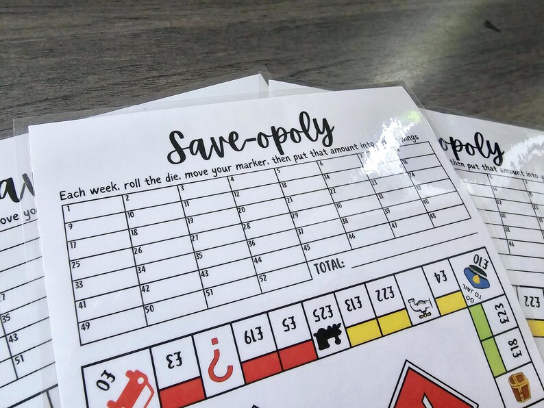 Save-o-poly, Budgeting Savings Game - Etsy UK