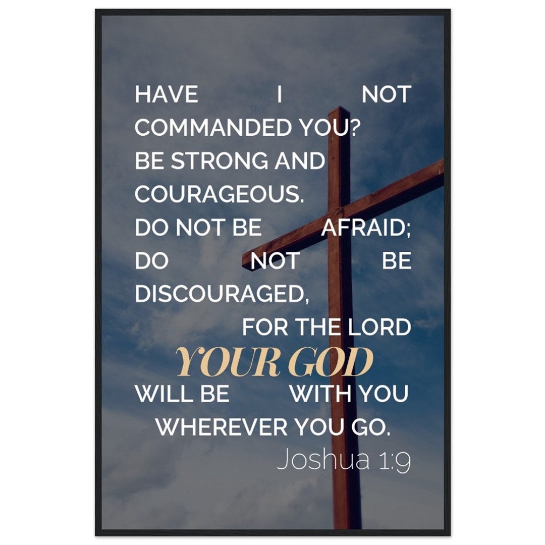 Biblical Framed Wall Art, Christian Wall Art, Bible Verse Wall Art ...