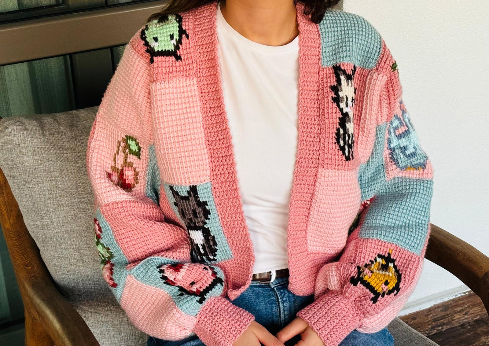 Stardew, Stardew Valley Cardigan, Crochet Crop Cardigan, Crop Jacket ...