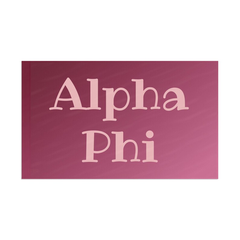 Alpha Phi Flag - Etsy