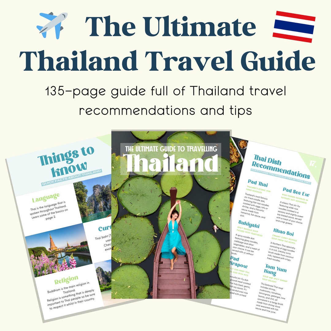 135-page Thailand Travel Guide + 2-week Thailand Travel Itinerary ...