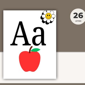 Alphabet With Pictures 26 Letters Each on Every Page Letters for Kids ...