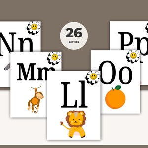Alphabet With Pictures 26 Letters Each on Every Page Letters for Kids ...