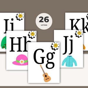 Alphabet With Pictures 26 Letters Each on Every Page Letters for Kids ...